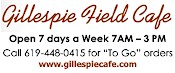 Gillespie Field Cafe, San Diego, CA (SEE)